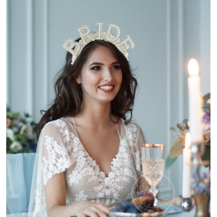 Pearl Bride Headband Crown